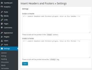 WordPress の Header と Footer にスクリプト等を記述できるプラグイン Insert Headers and Footers | Lonely Mobiler