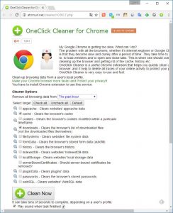 Google Chrome のデータを簡単に削除、動作を軽くする拡張機能 OneClick Cleaner | Lonely Mobiler